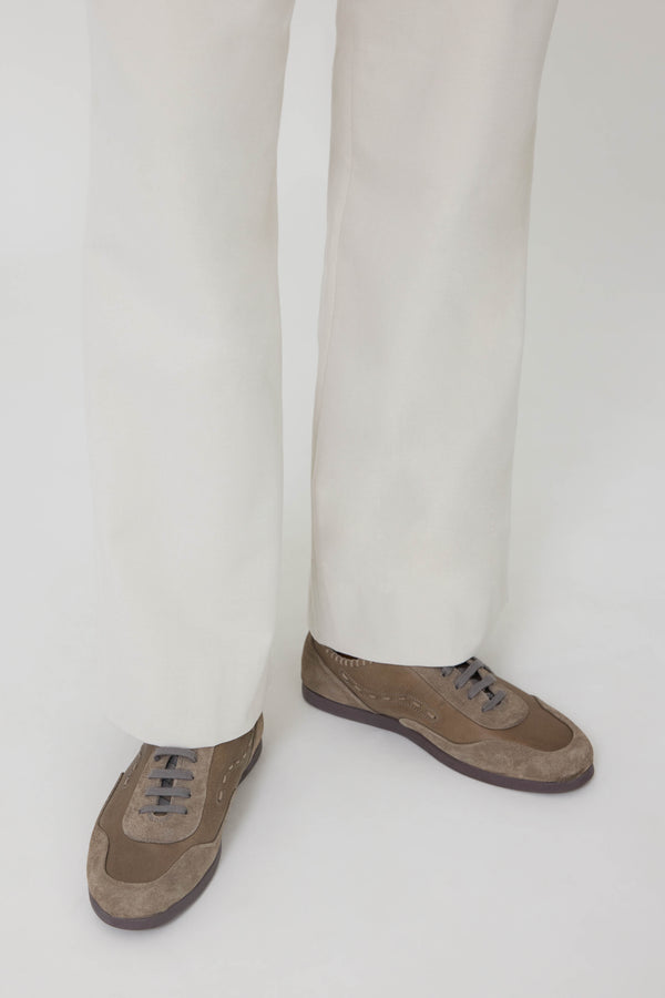 Trainer - Special Edition (Taupe Suede & Leather) - Stoffa