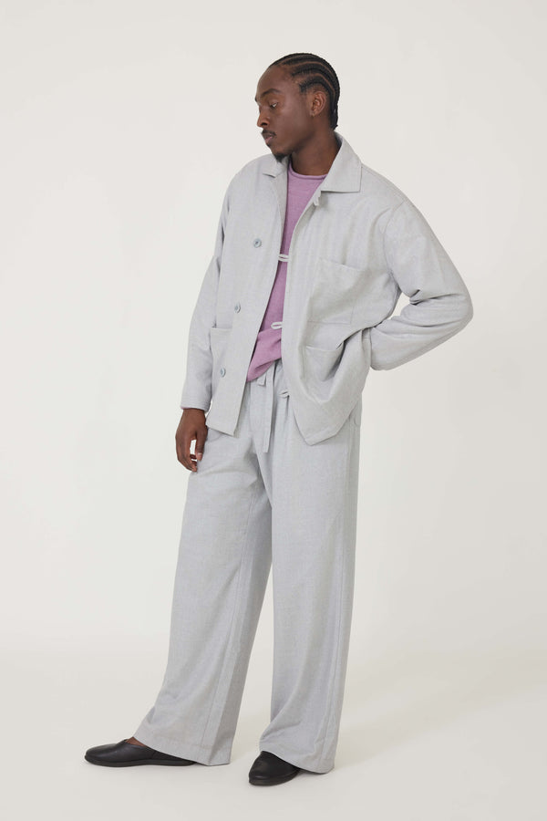 Work Jacket (Pearl Moss Flannel) - Stoffa