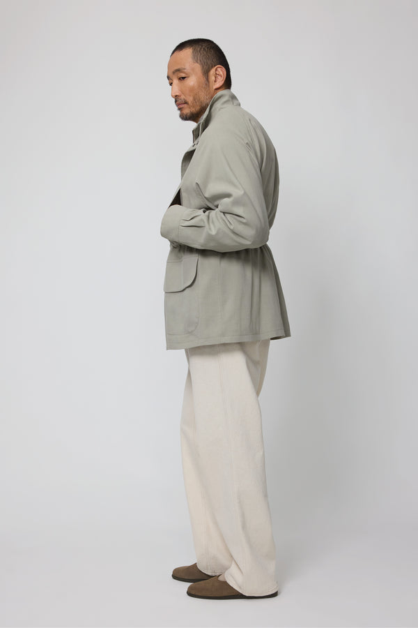 Traveler Jacket (Lichen Silk Cotton Linen Deco) - Stoffa