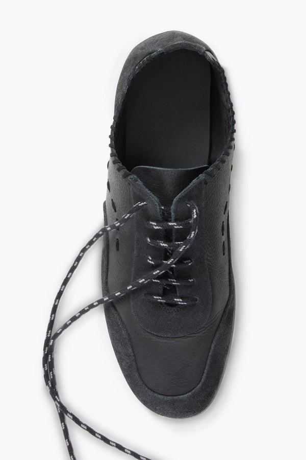 Trainer - Special Edition (Black Suede & Leather) - Stoffa